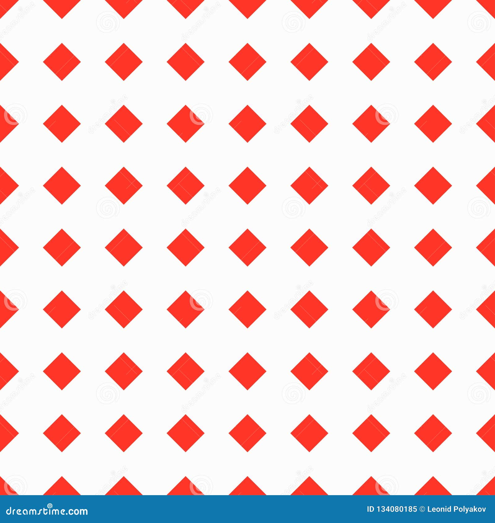 Red Squares on a White Background Seamless Pattern Stock Illustration ...