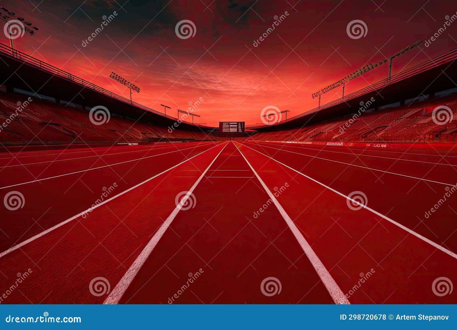 Red Stadium Coverage Texture, Treadmill Textured Background, Jogging ...
