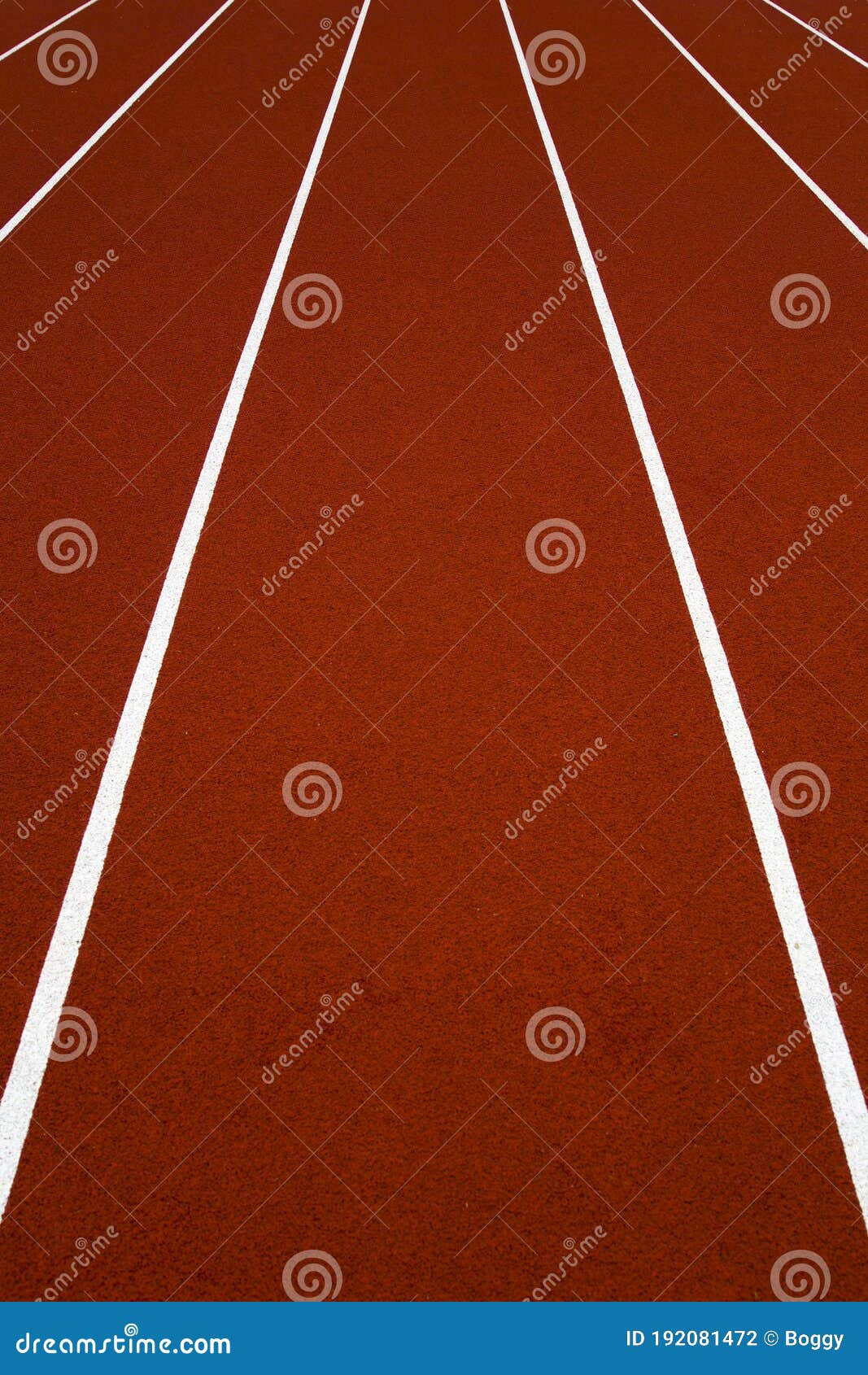 Red Stadium Running Track Closeup Stock Photo - Image of perspective ...