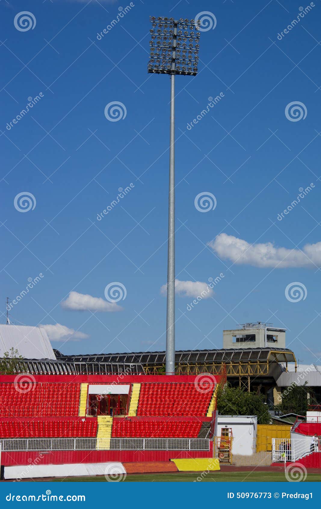 Red stadium seats stock image. Image of objects, event - 50976773