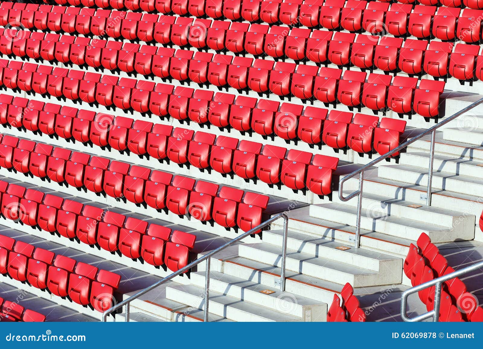 Red stadium seats stock photo. Image of group, lifestyle - 62069878