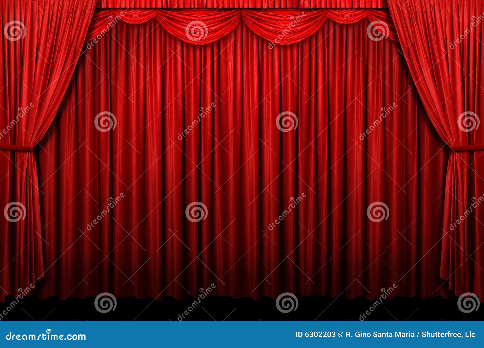 Red Stage Curtain stock image. Image of film, theatre - 6302203