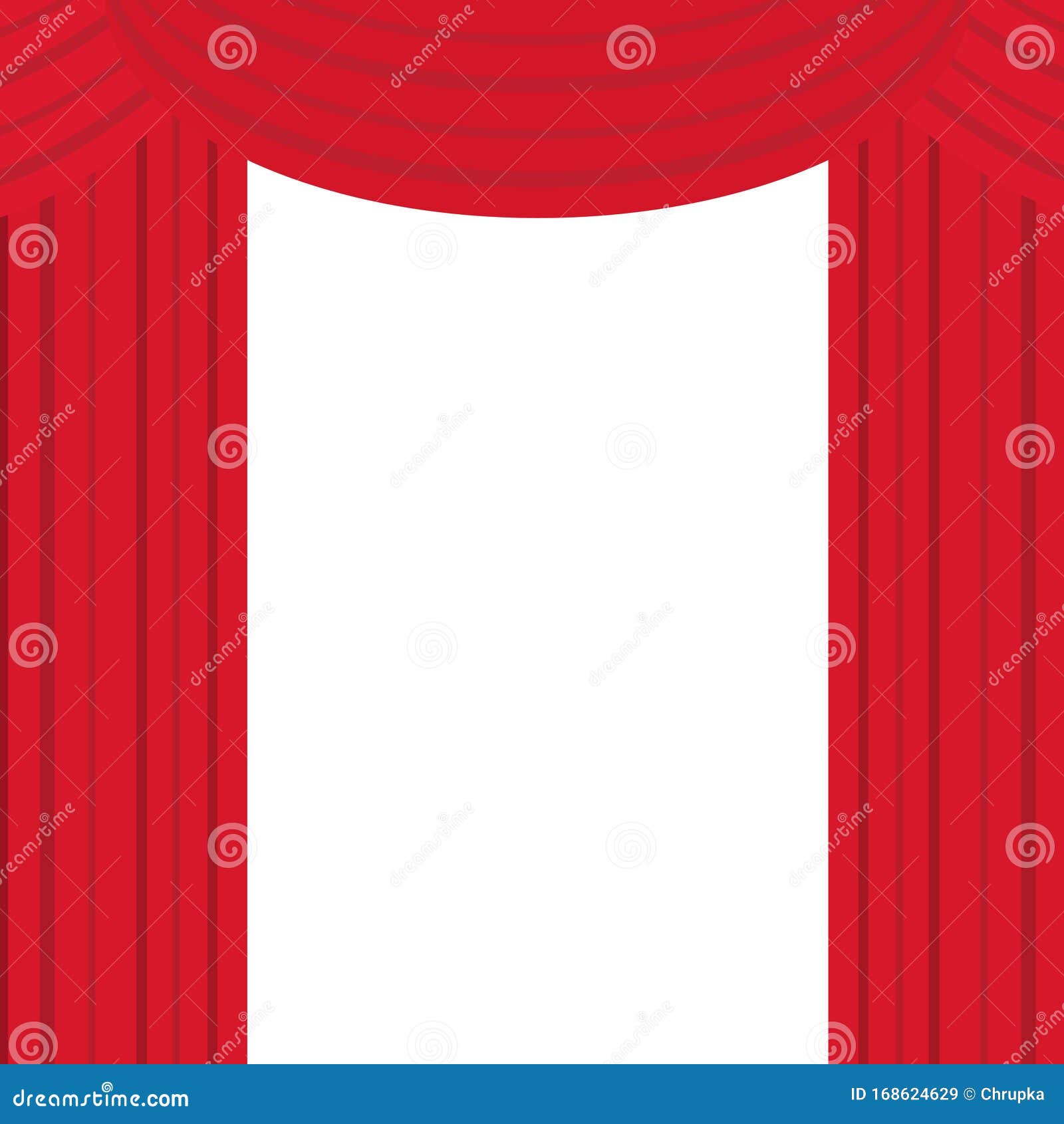 Red stage curtain stock vector. Illustration of show - 168624629