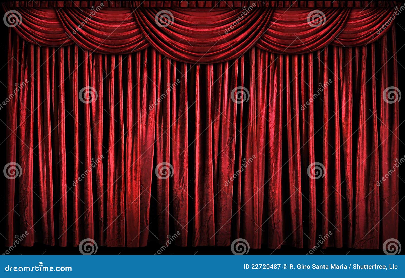 Red Stage Curtains stock image. Image of background, velvet - 22720487