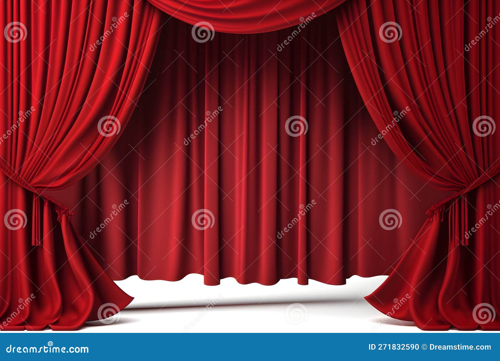 Red stage curtains stock illustration. Illustration of backdrop - 271832590
