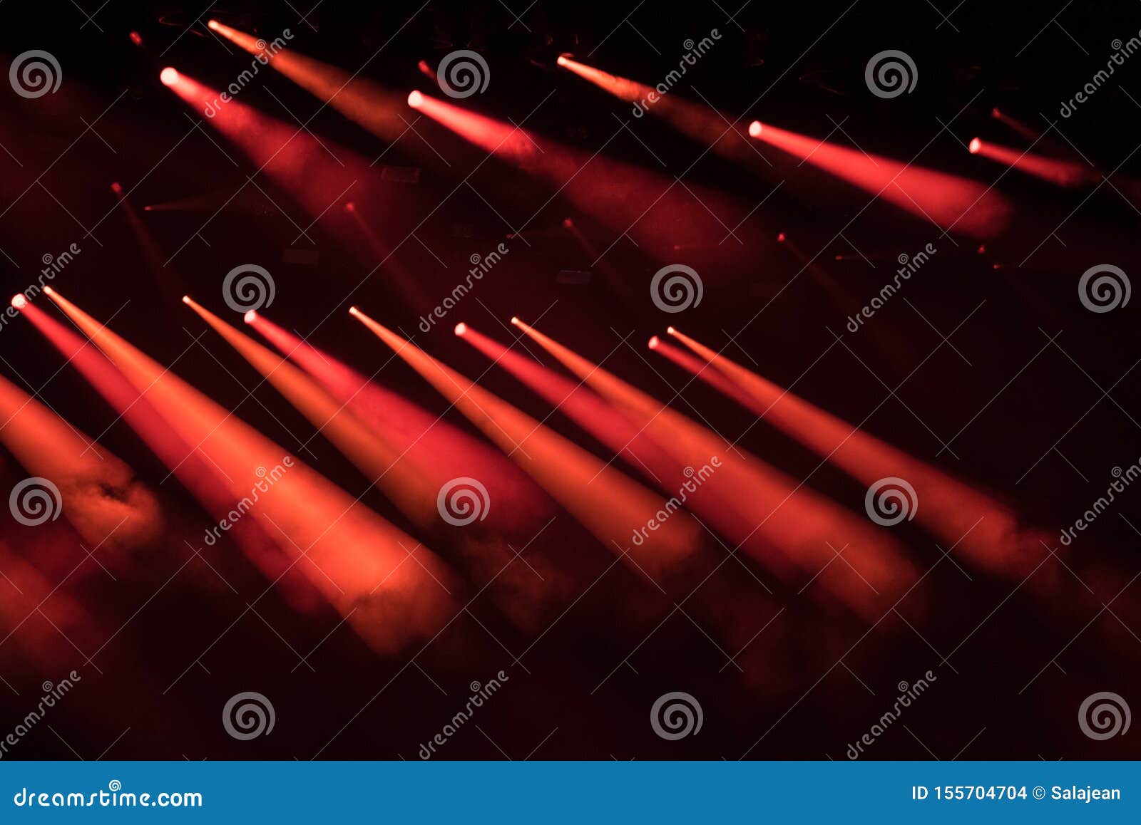 Red stage lights stock photo. Image of empty, night - 155704704