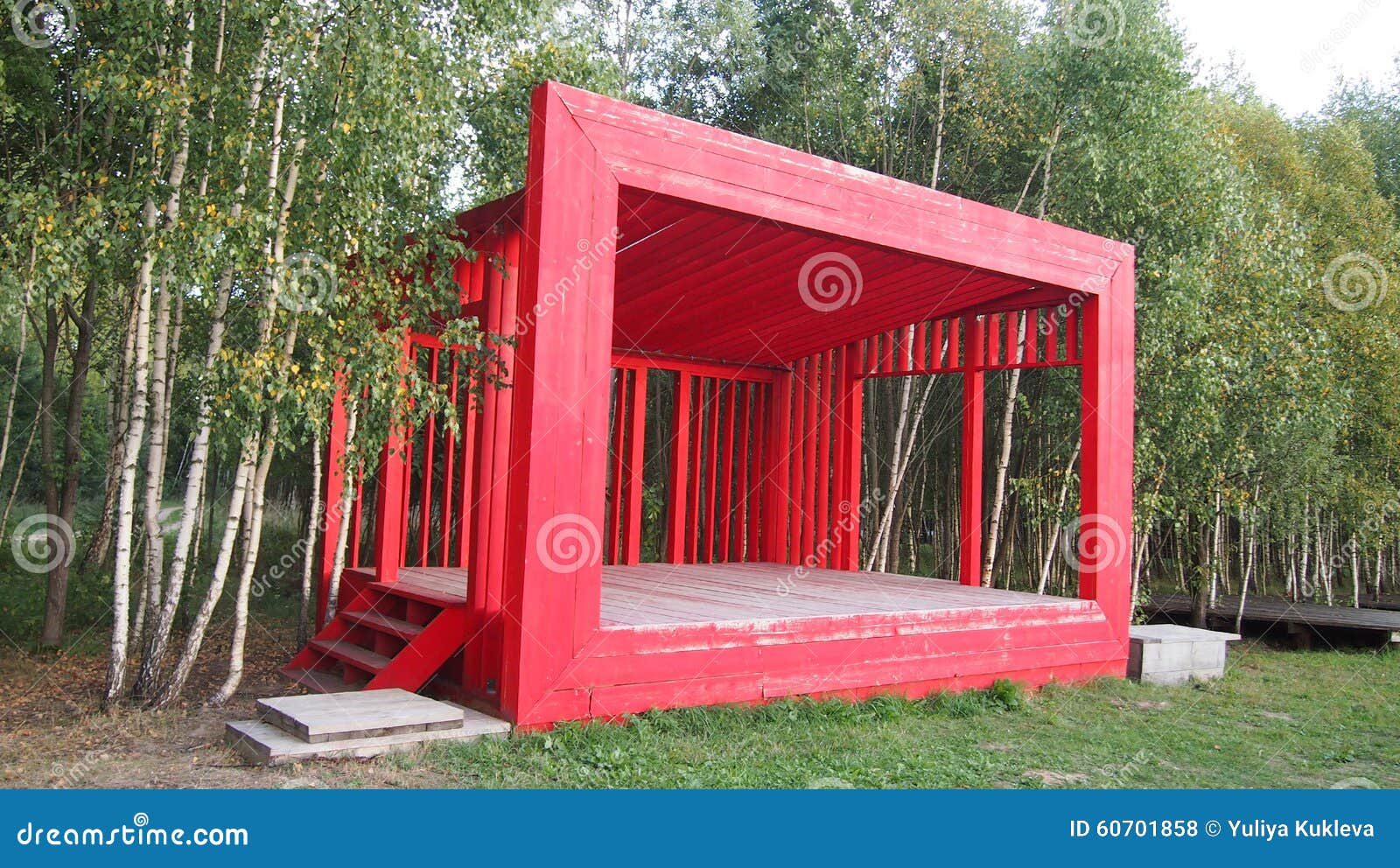Red stage stock photo. Image of open, stage, scaffold - 60701858