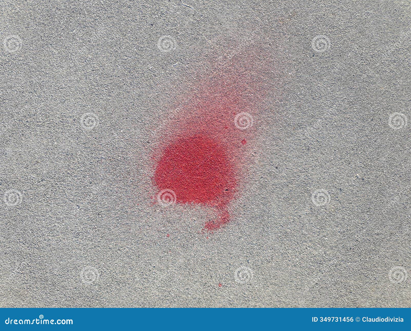 Red Stain on Concrete Floor Stock Photo - Image of blood, backdrop ...