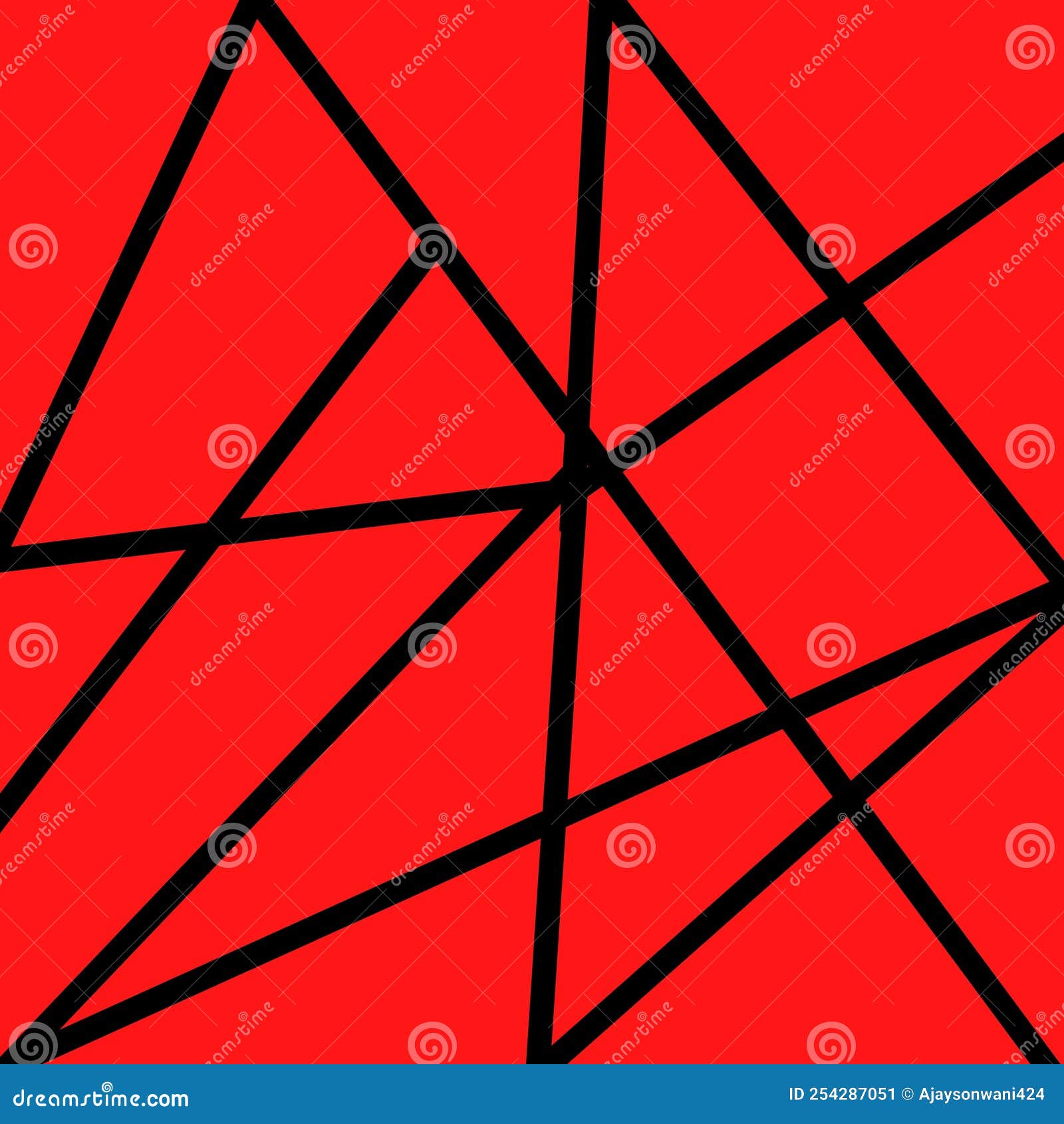 Red Stained-glass Window. Square Geometric Pattern. Print for Banners ...