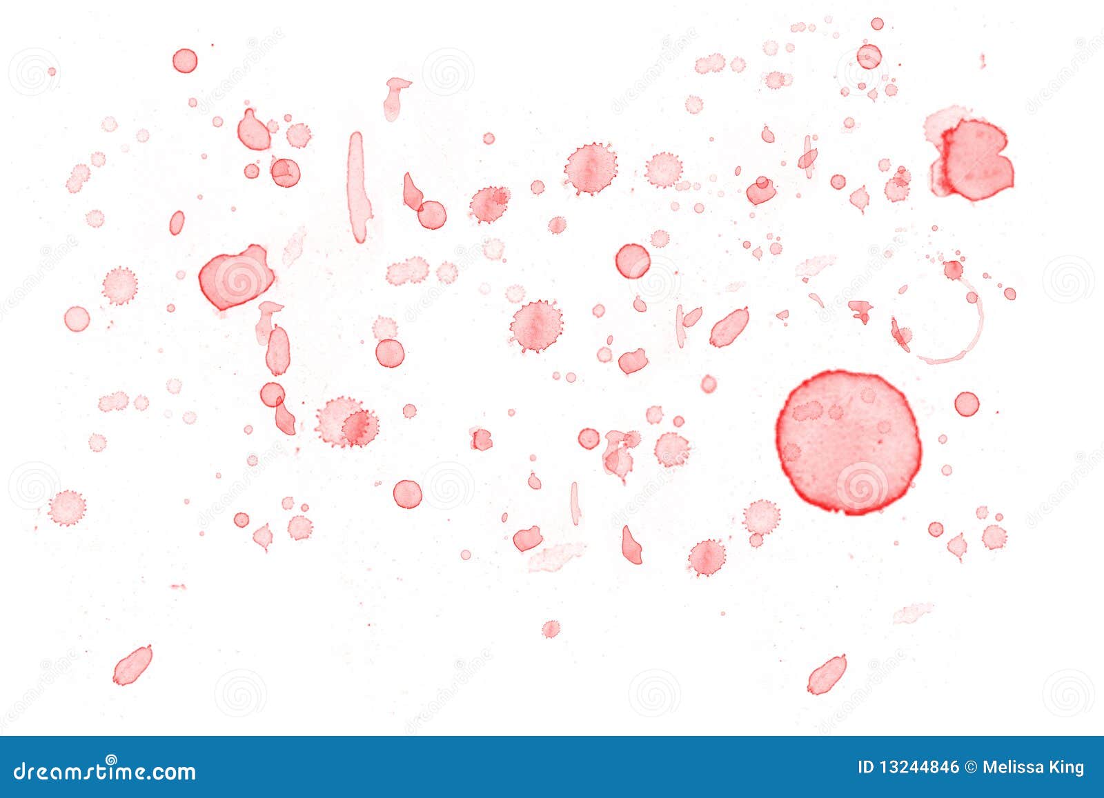 Red stains on white stock photo. Image of splatter, spotted - 13244846