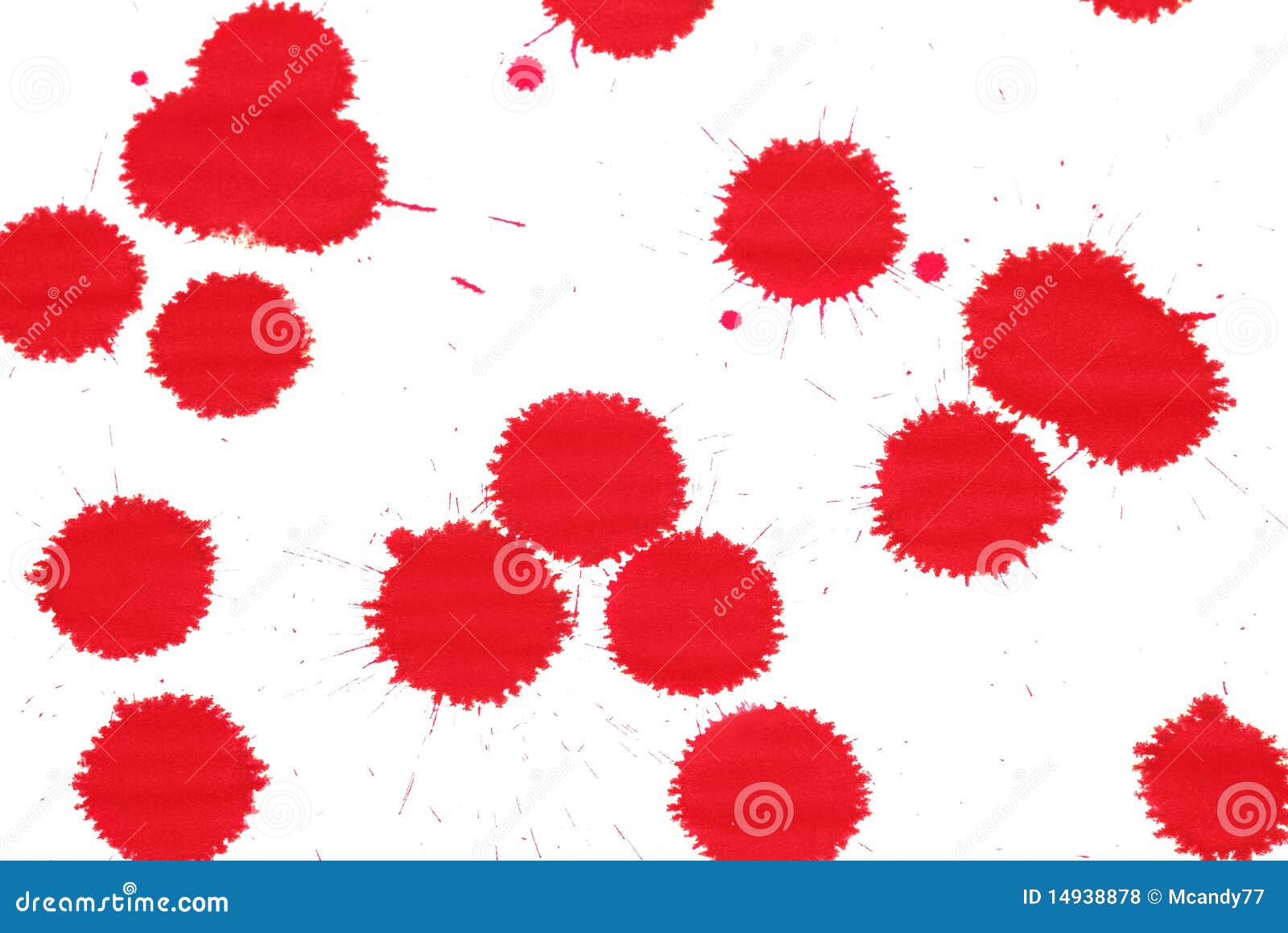 Red stains on a white stock photo. Image of symbol, abstract - 14938878