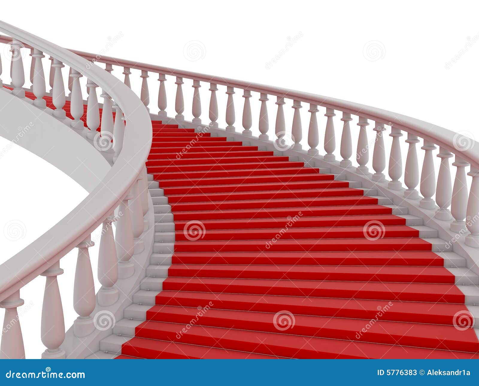 Red stair stock illustration. Illustration of hall, decoration - 5776383