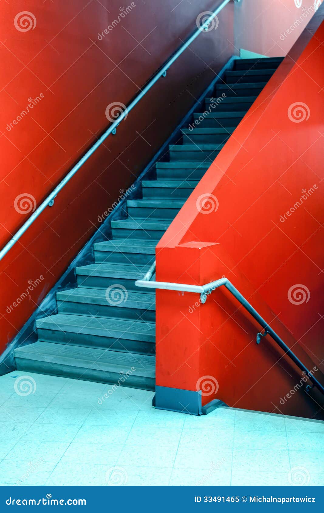 Red stairs. stock image. Image of meeting, entrance, room - 33491465