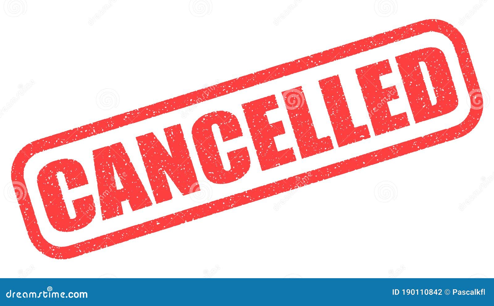 Red Stamp Cancelled on White Background . Vector Image . Stock Vector ...