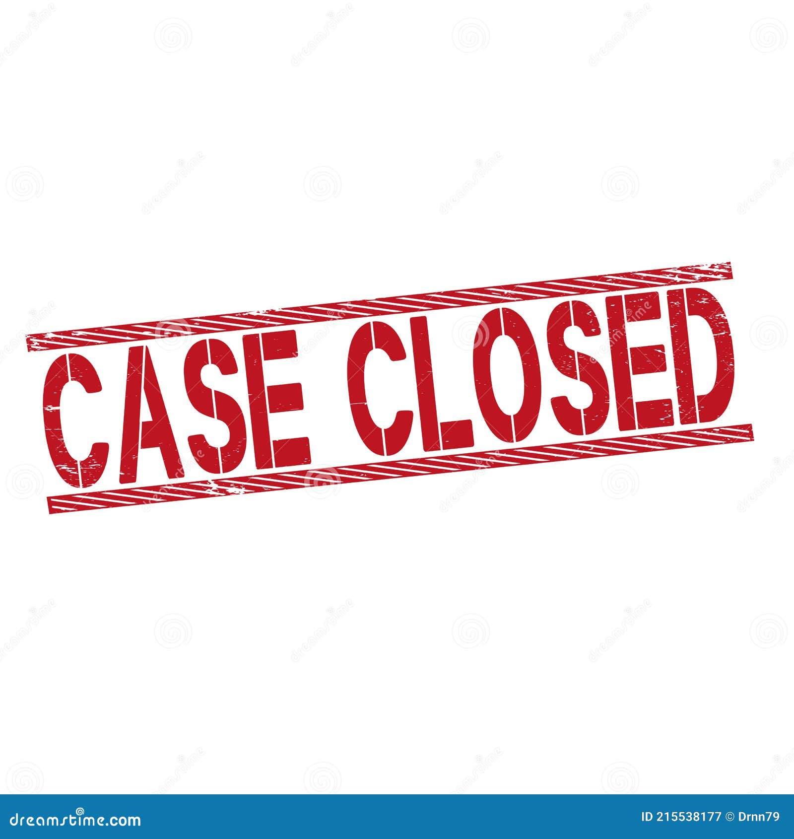 Red Stamp Case Closed , Vector Illustration on White Stock Vector ...