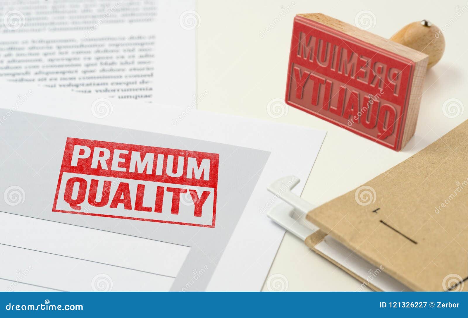 A Red Stamp on a Document - Premium Quality Stock Image - Image of ...