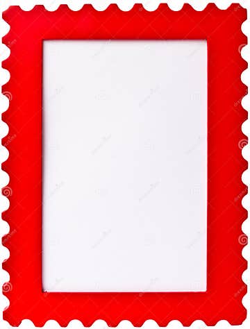 Red Stamp Photo Image Frame Stock Image - Image of isolated, modern ...