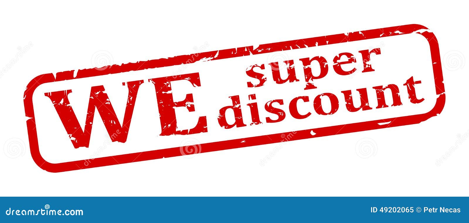 Red Stamp - we Super Discounts Stock Vector - Illustration of deduction ...
