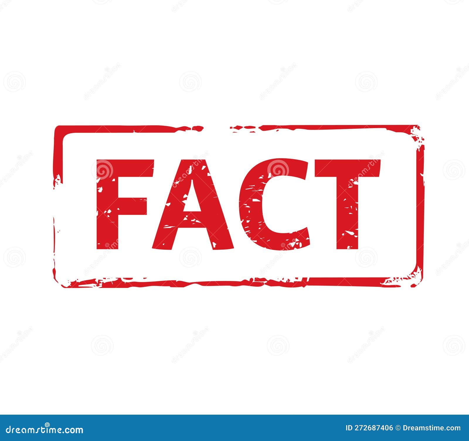 Red Stamp and Text FACT. Vector Illustration Stock Vector ...