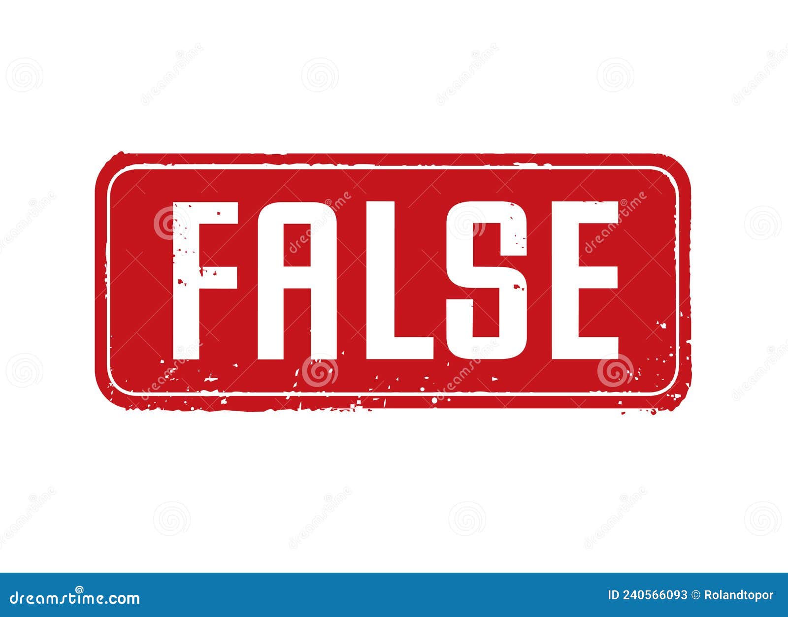 Red Stamp and Text FALSE. Vector Illustration Stock Vector ...