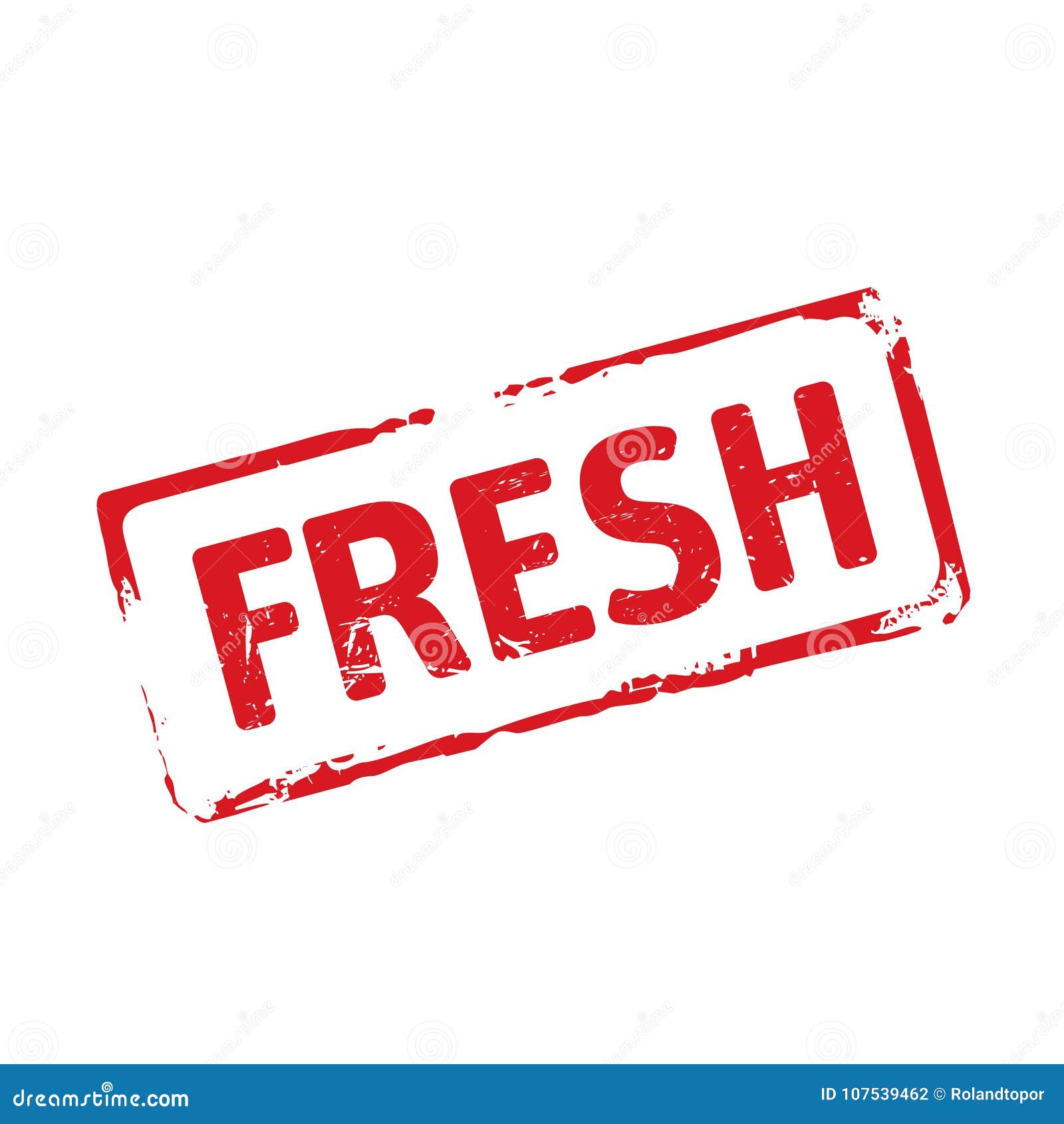 Red stamp and text Fresh. stock vector. Illustration of isolated ...