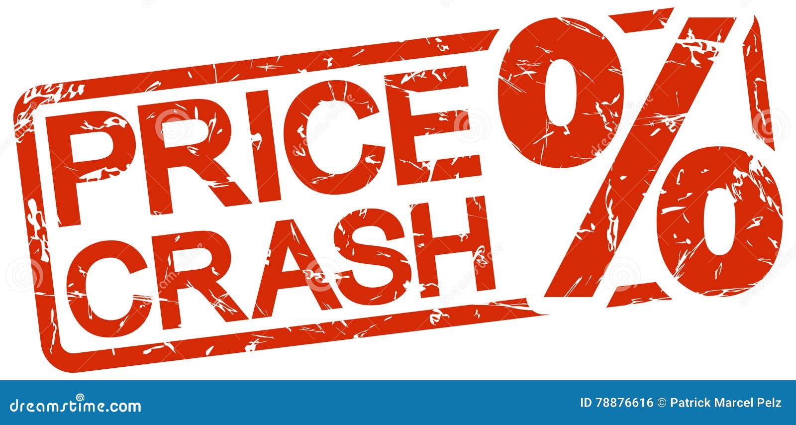 Red Stamp with Text Price Crash Stock Vector - Illustration of price ...