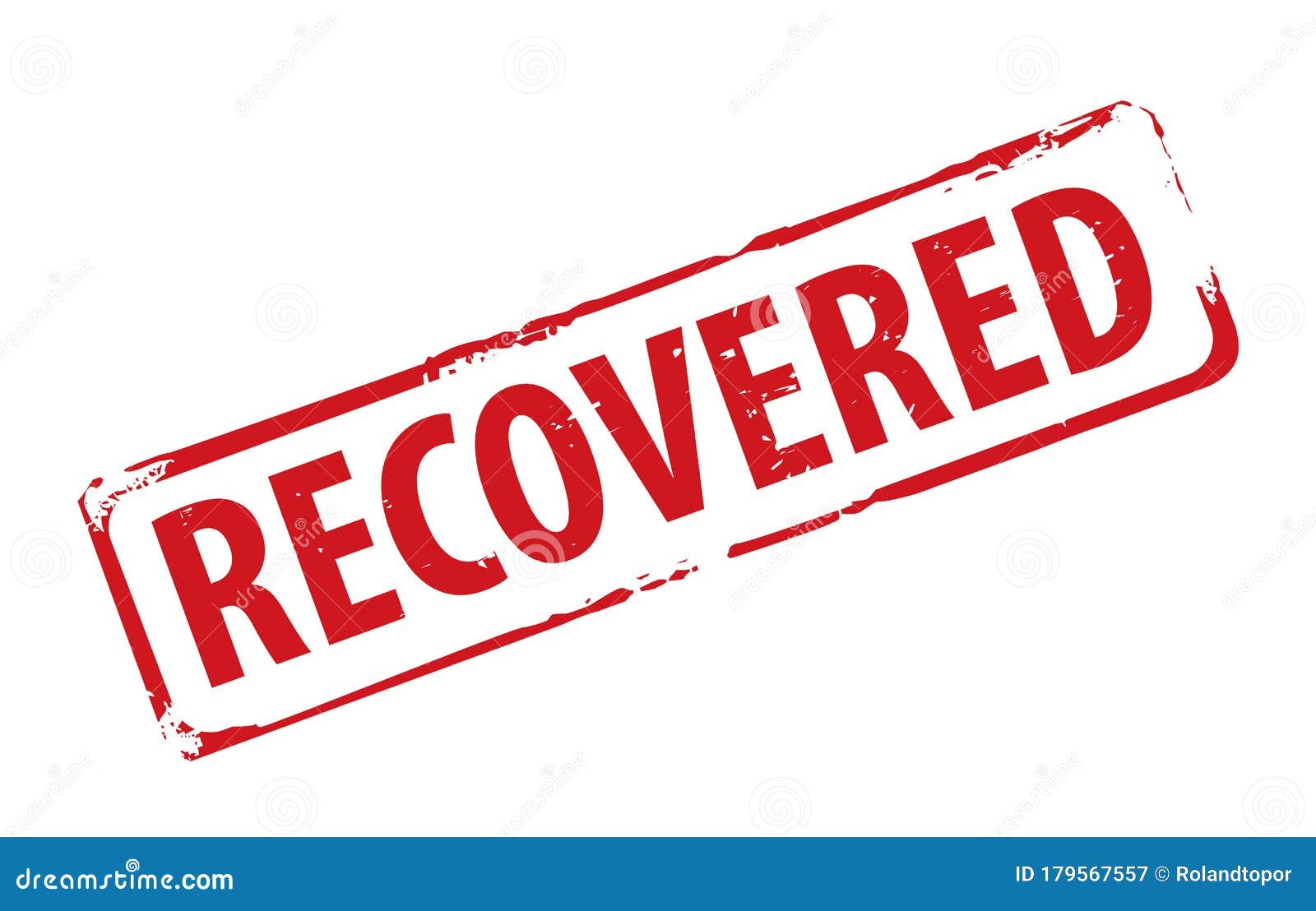 Red Stamp and Text Recovered. Vector Illustration Stock Vector ...