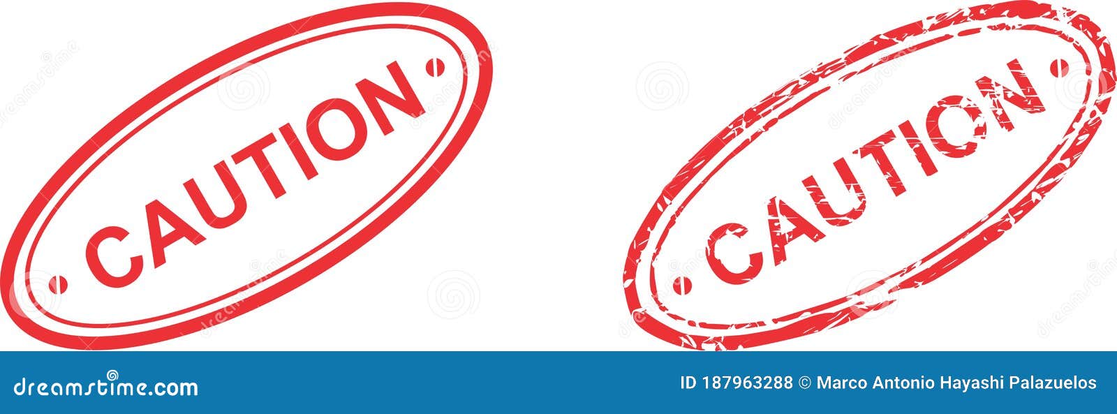 Caution Text Red Stamp Sticker Set Collection Stock Vector ...