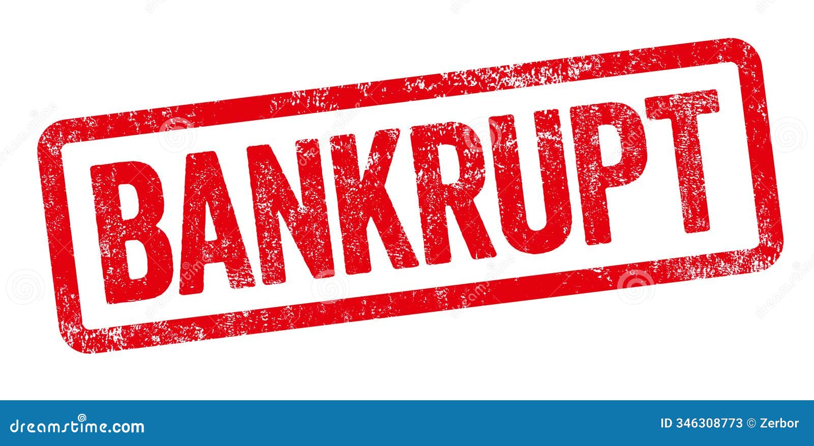 Red Stamp on a White Background -- Bankrupt Stock Illustration ...
