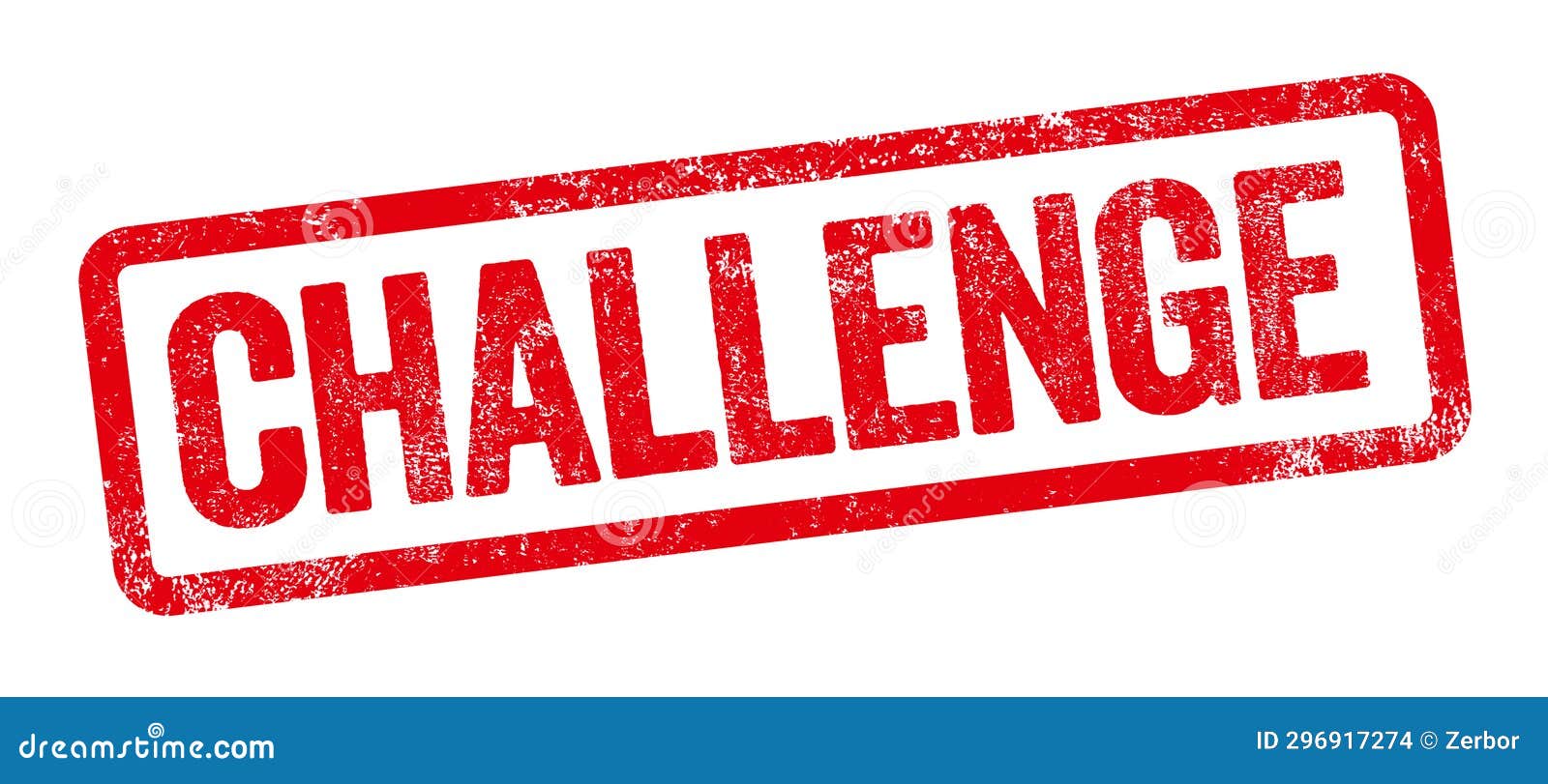 Red Stamp on a White Background Challenge Stock Photo - Image of ...