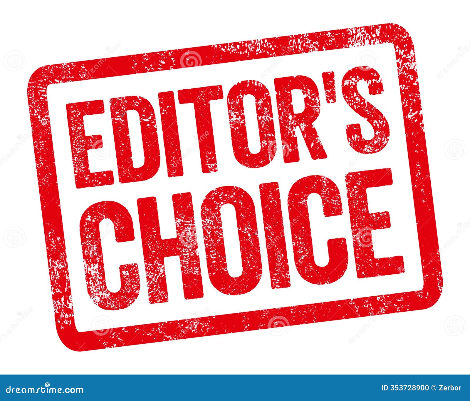 Red Stamp on a White Background - Editors Choice Stock Photo - Image of ...