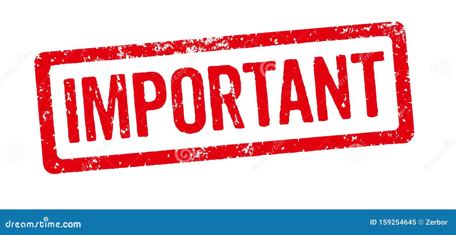 A Red Stamp on a White Background - Important Stock Illustration ...