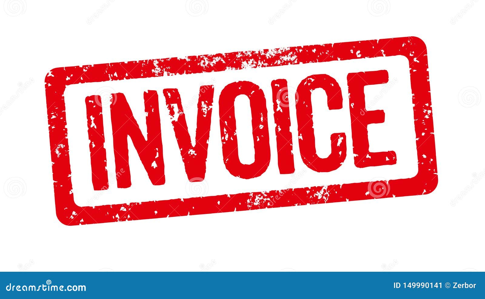 A Red Stamp on a White Background - Invoice Stock Illustration ...