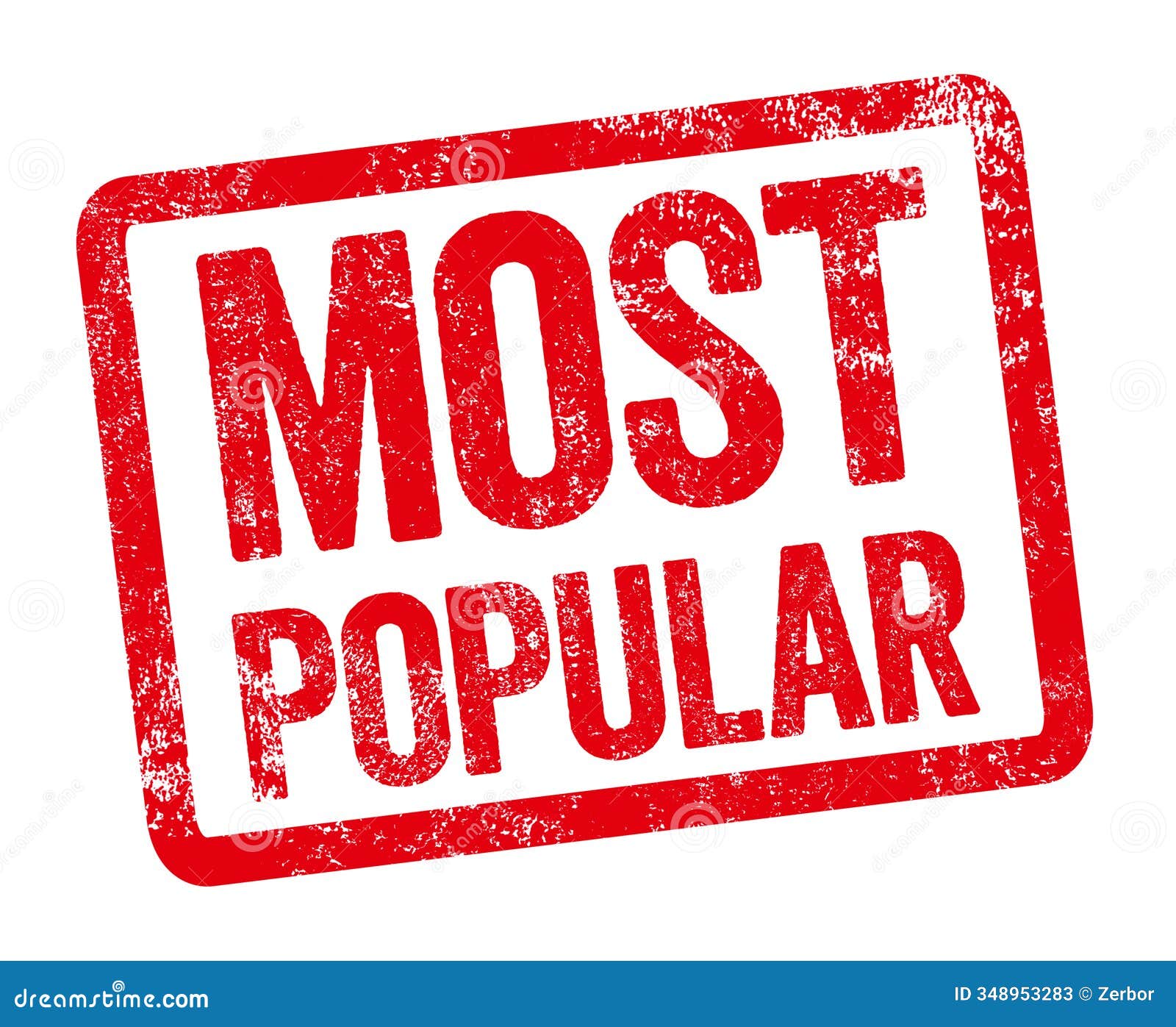 Red Stamp on a White Background -- Most Popular Stock Illustration ...