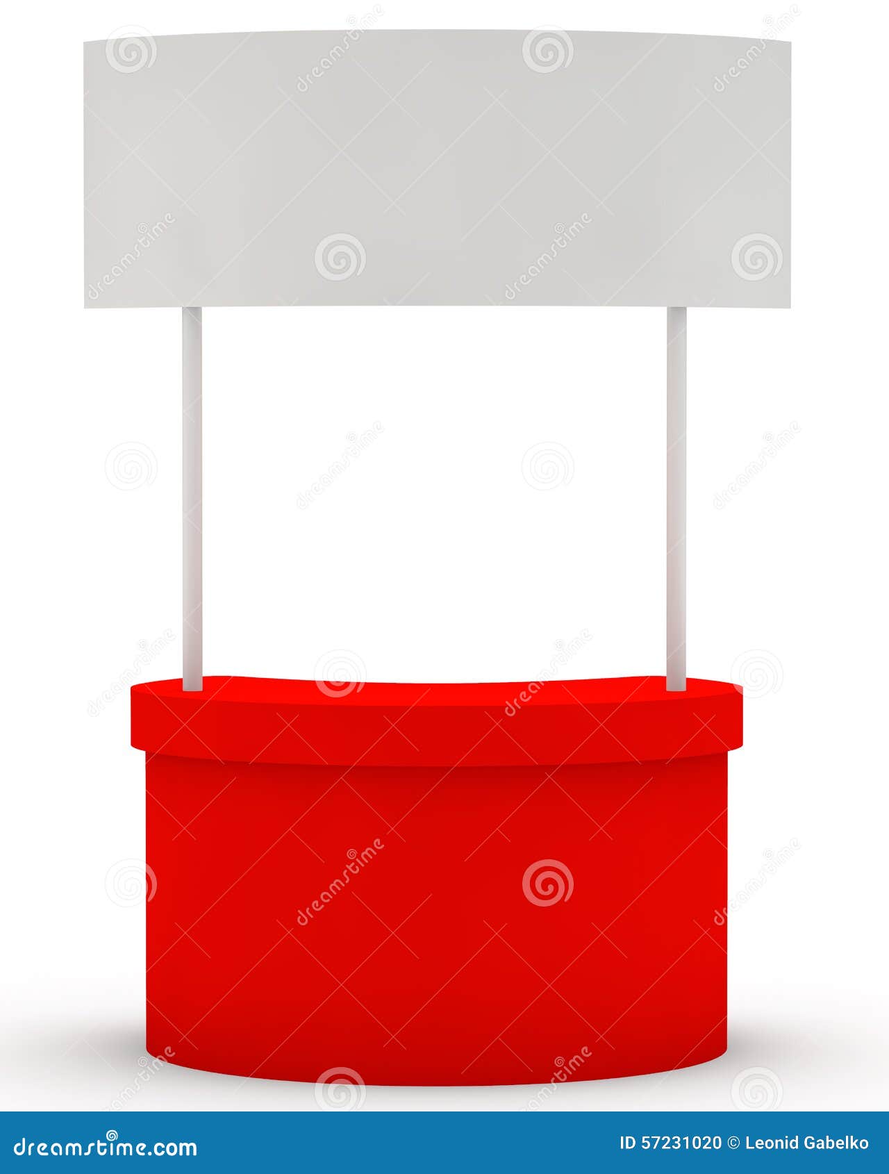 Red stand stock illustration. Illustration of marketing - 57231020