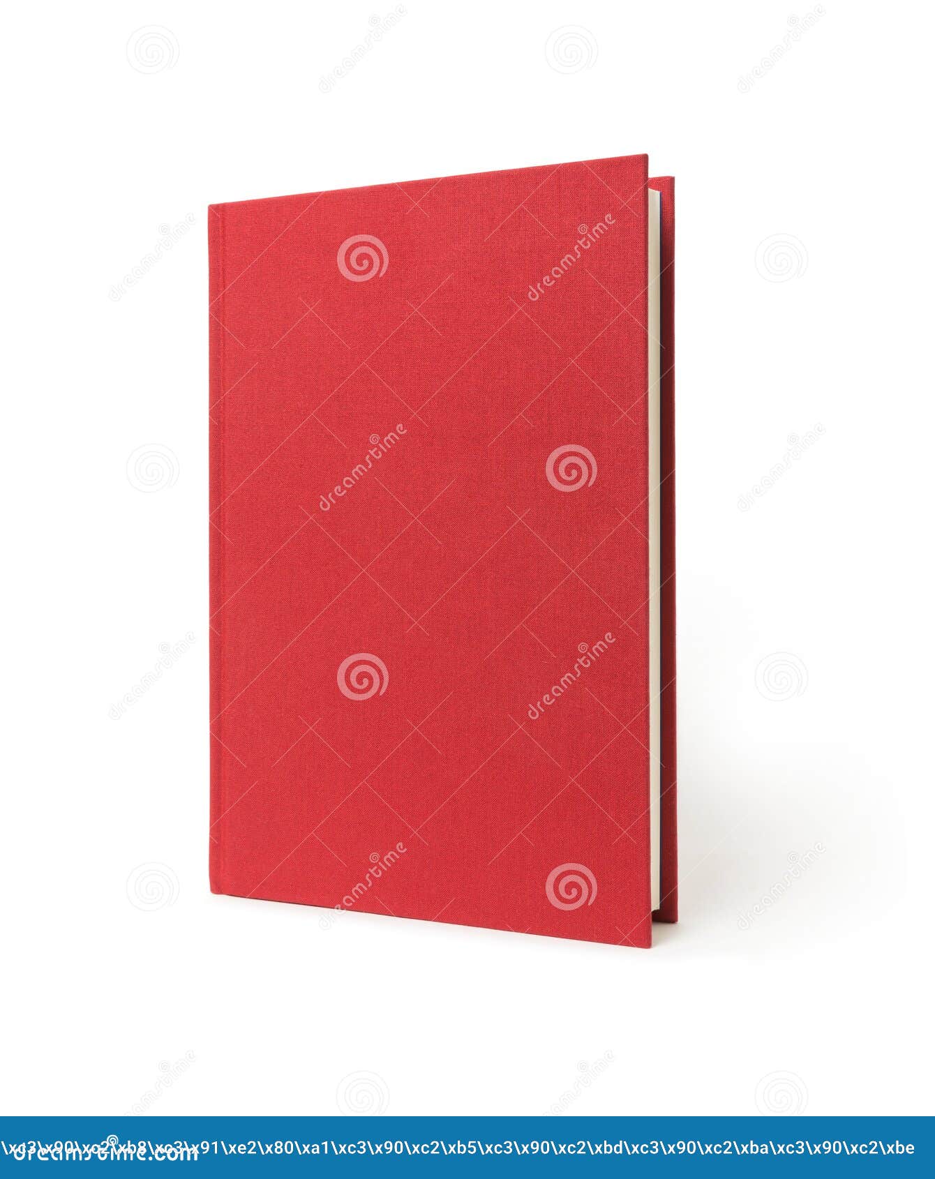 Red standing book isolated stock photo. Image of album - 84098406