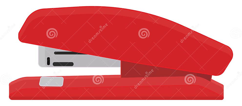 Red staple, icon stock vector. Illustration of symbol - 262386645