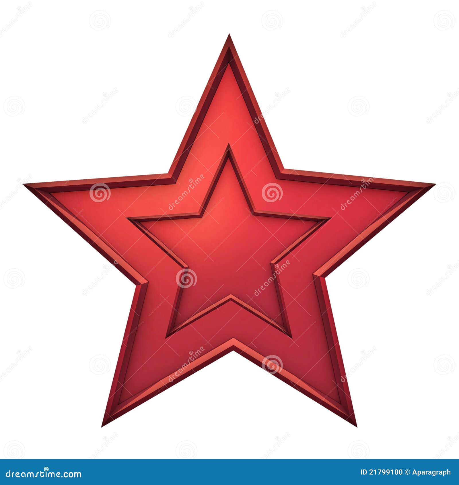 Red star stock illustration. Illustration of medallion - 21799100