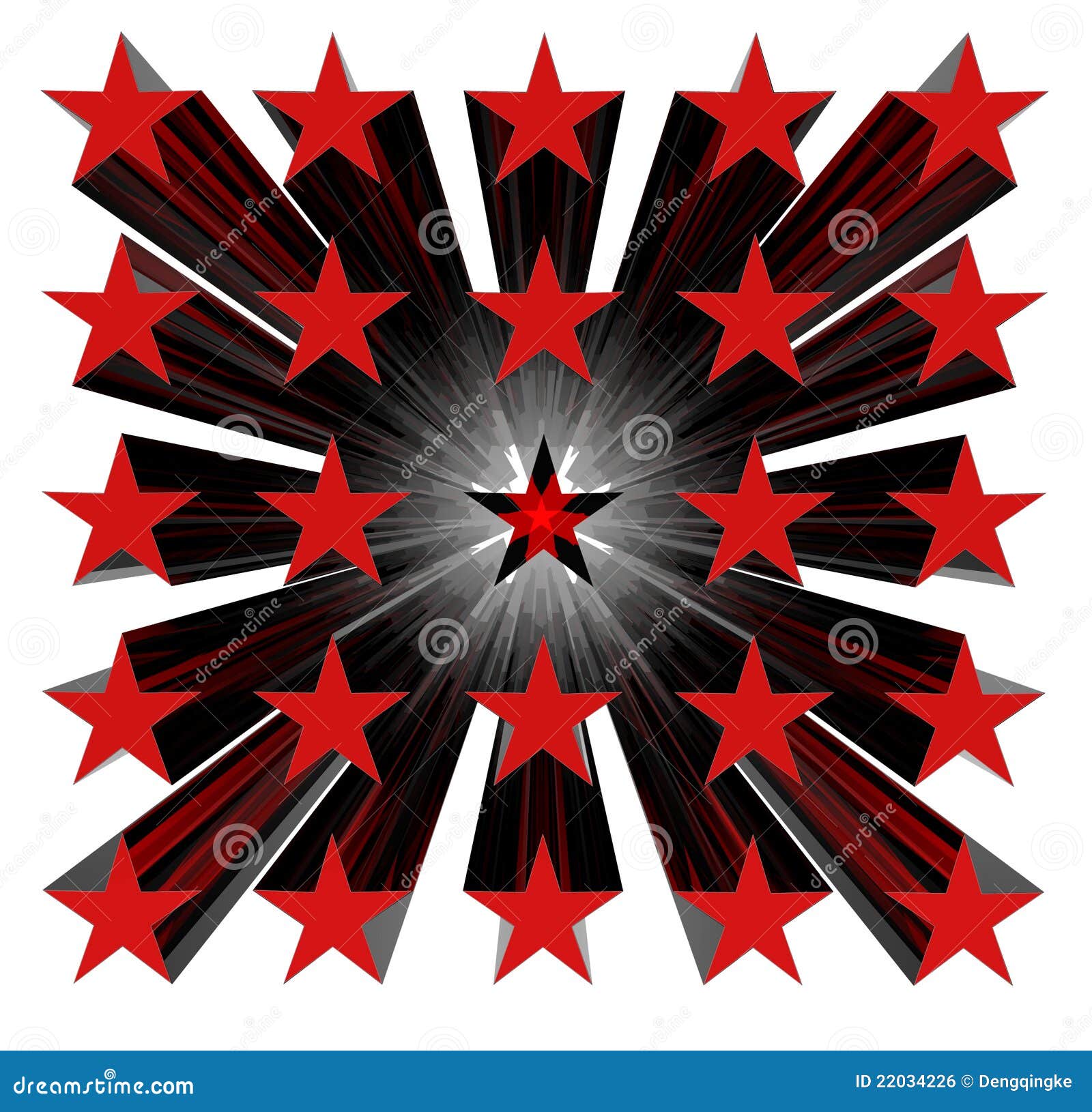 Red star stock illustration. Illustration of five, pentagon - 22034226
