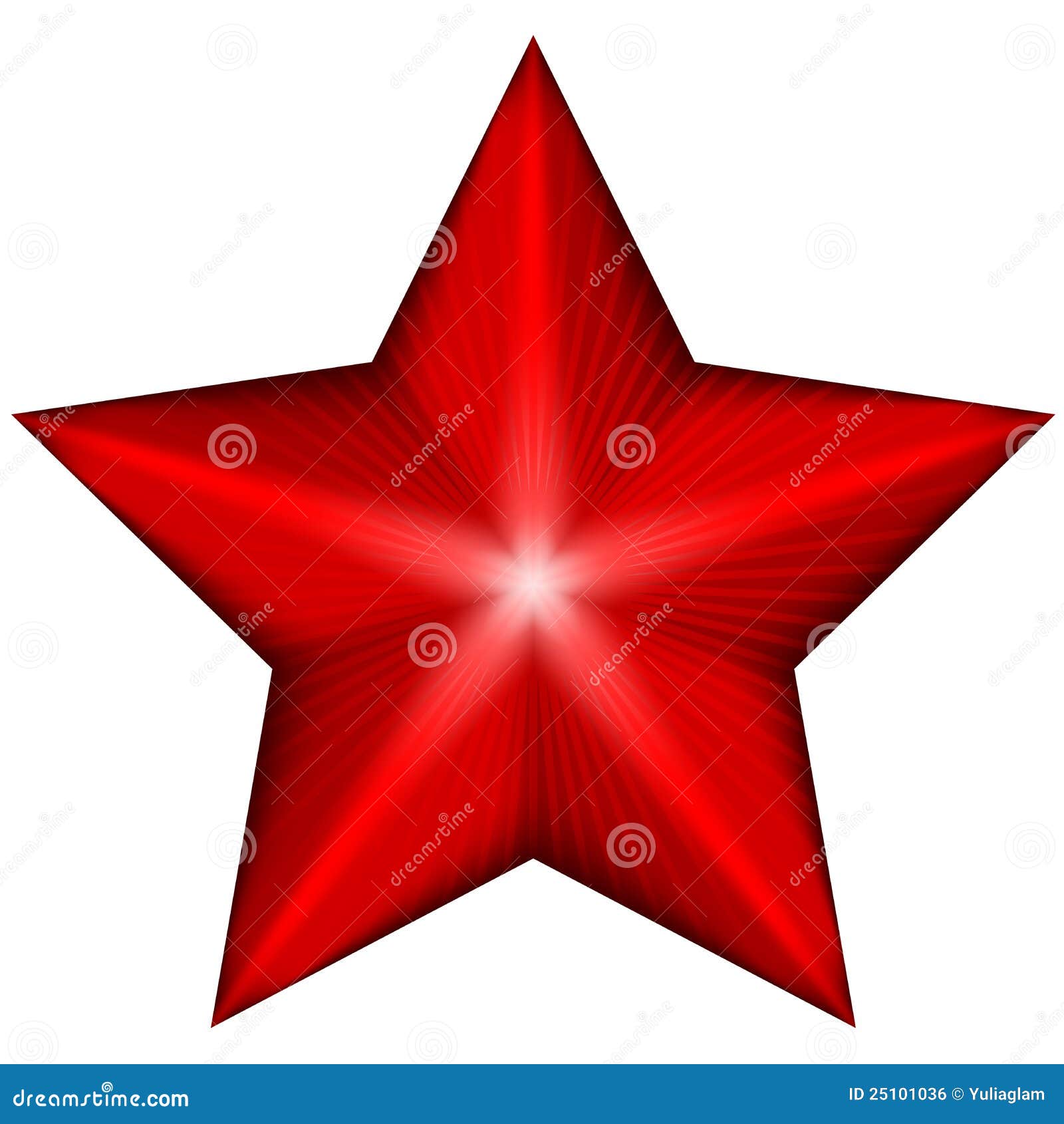 Red star stock vector. Illustration of patriotism, glowing - 25101036