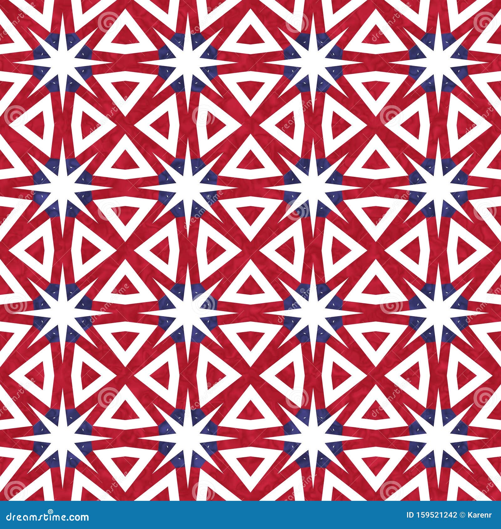 Red Star Burst Abstract Geometric Seamless Textured Pattern Background ...