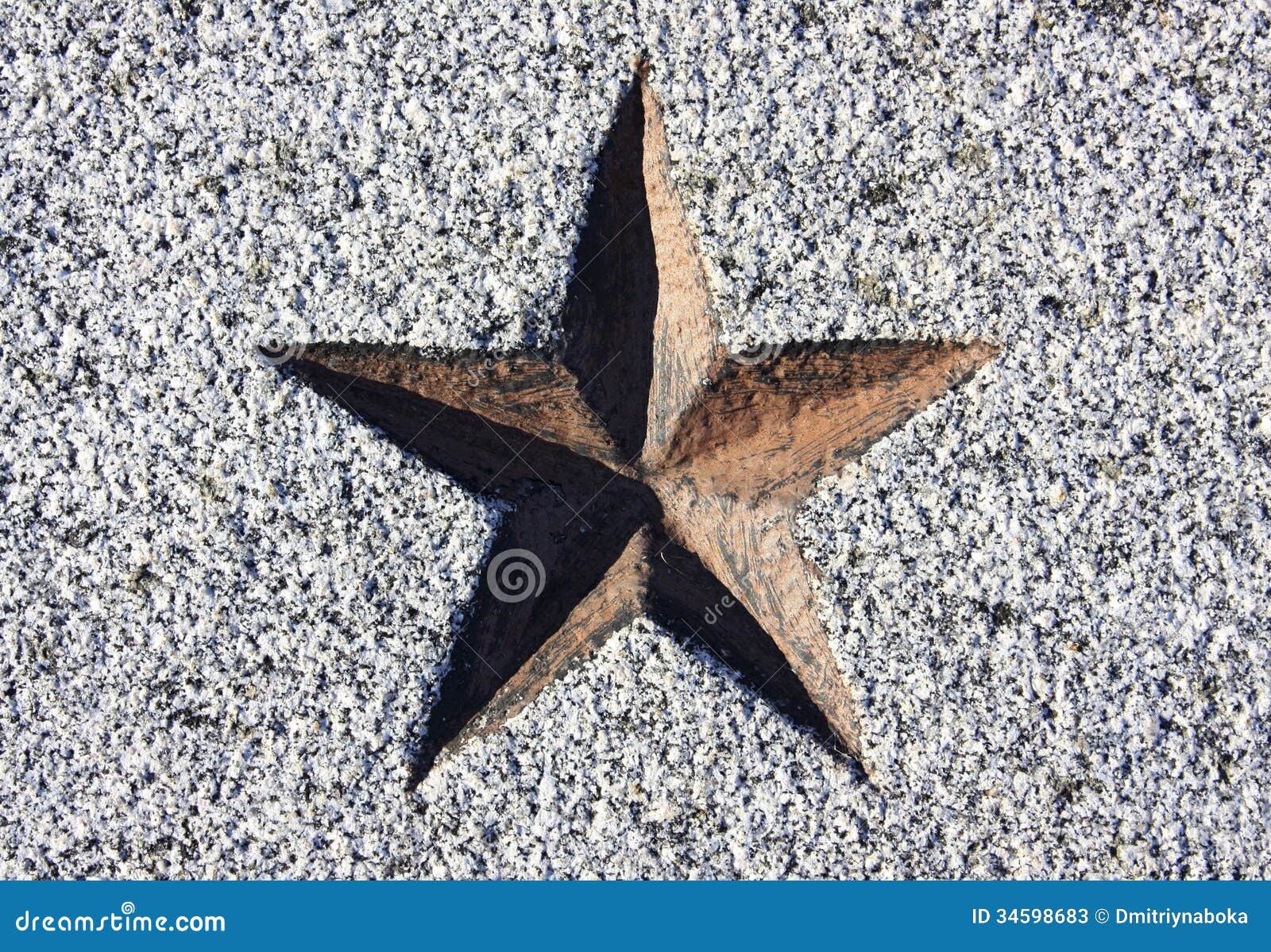 Red star carved in stone stock image. Image of bassrelief - 34598683