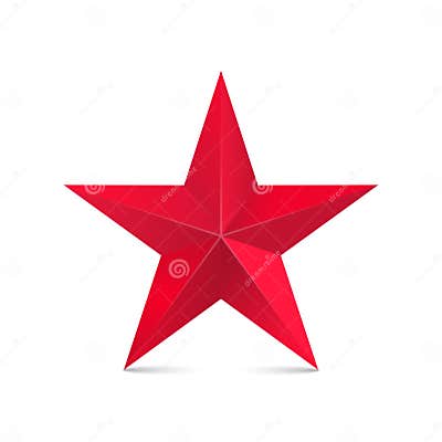 Red star 3d stock vector. Illustration of shape, award - 90298171
