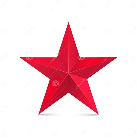 Red star 3d stock vector. Illustration of shape, award - 90298171