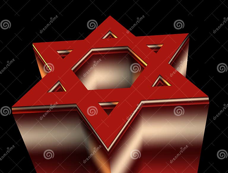 Red Star of David stock illustration. Illustration of brand - 54018301