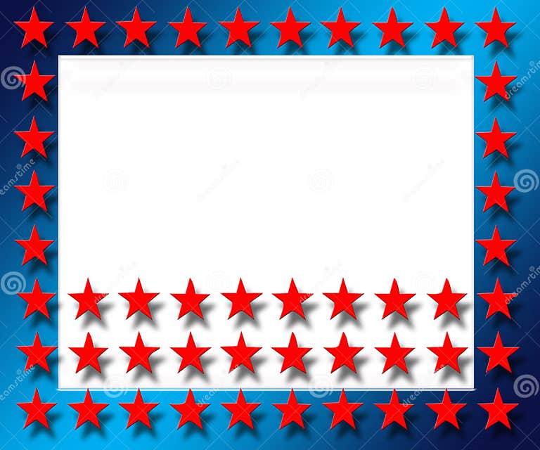 Red Star Frame stock illustration. Illustration of frame - 5515106