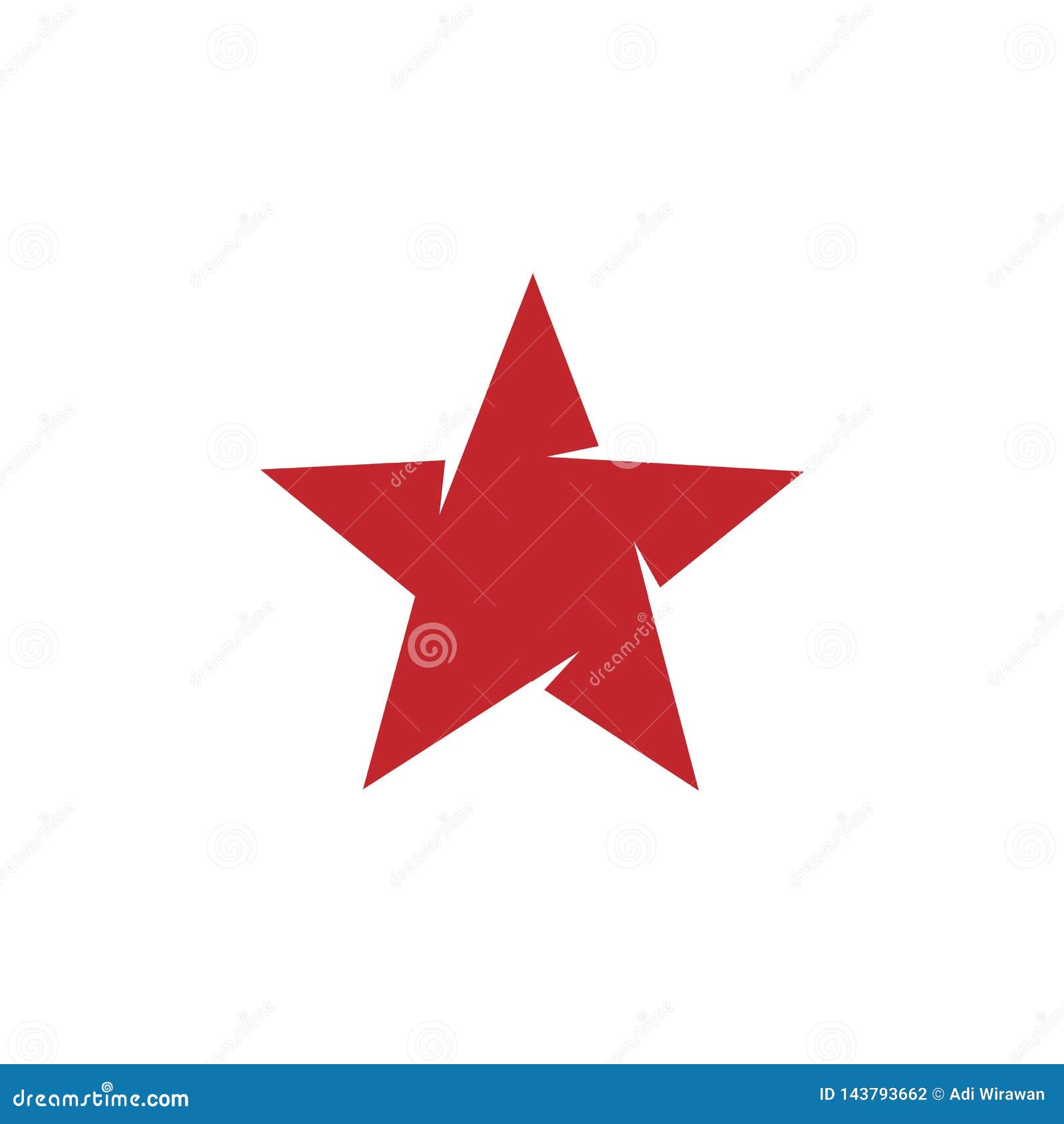 Red Star Icon Vector Design Template Stock Vector - Illustration of ...