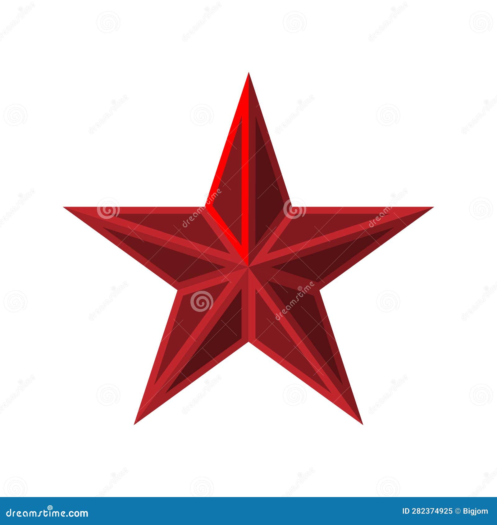 Red Star Icon. Vector Isolated Illustration Stock Vector - Illustration ...