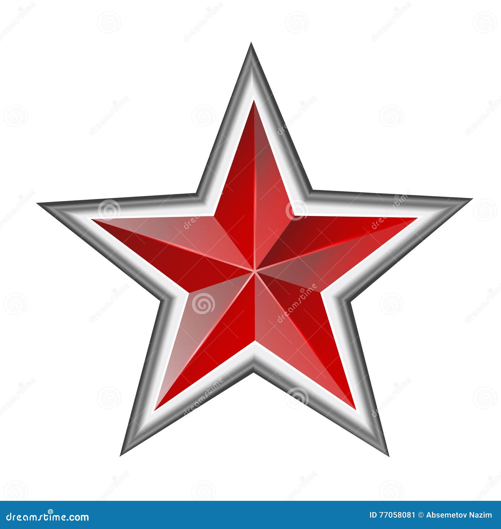 Red star stock vector. Illustration of icon, abstract - 77058081