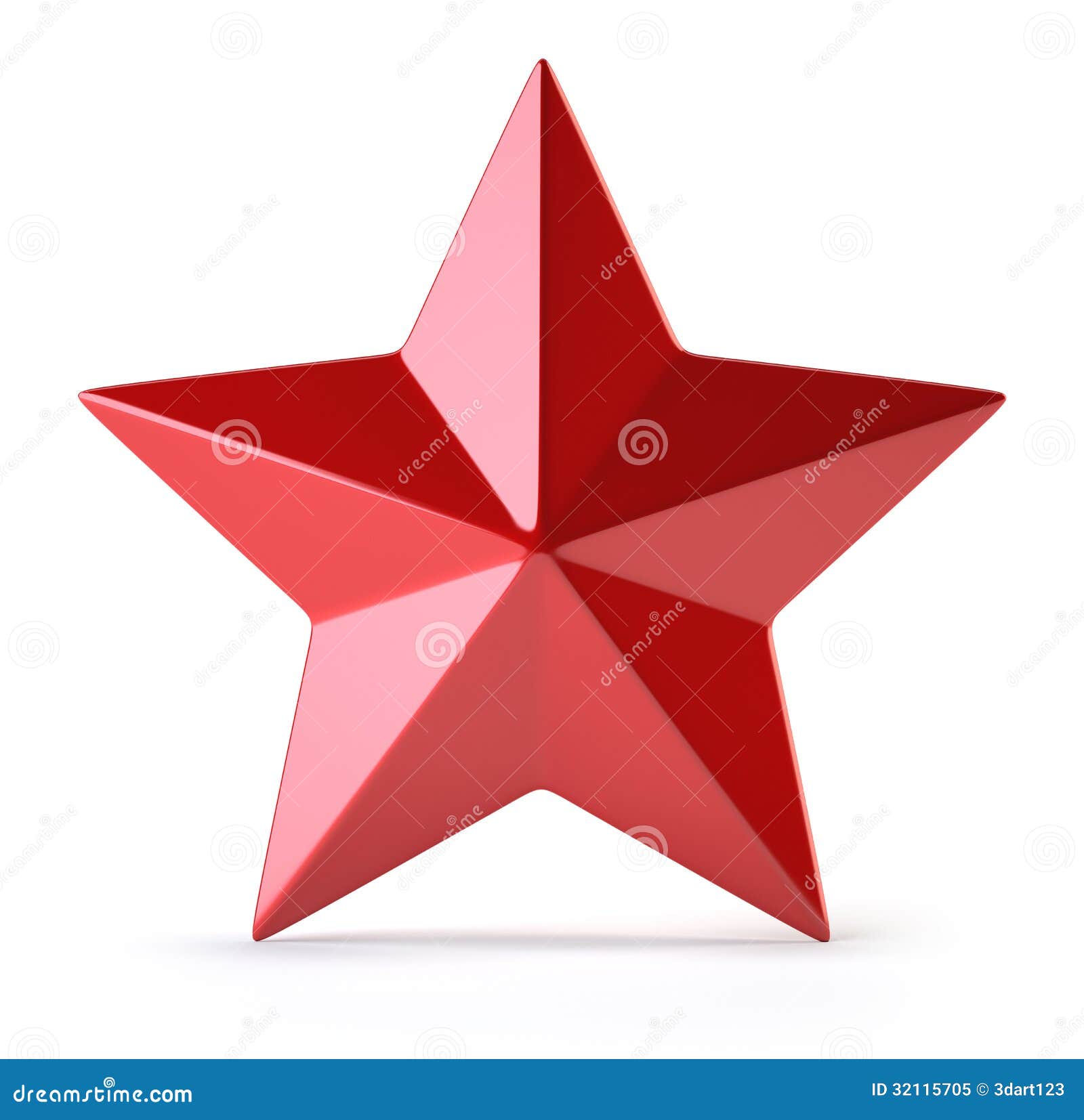 Red star isolated on white stock illustration. Illustration of ...